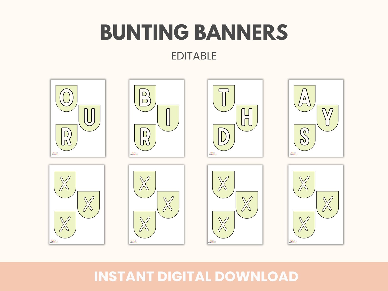 Cactus Classroom Birthday Display: Succulent Plants (digital Download ...