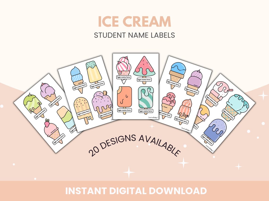 Ice Cream Classroom Door Display: Summer Classroom Decor (digital ...