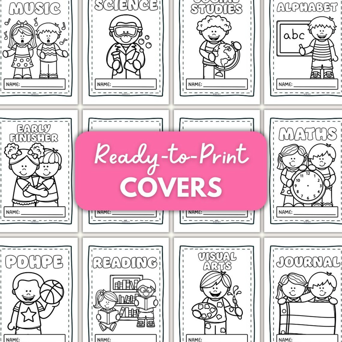 Student Book Covers | Workbook Covers | Subject Covers | Classroom ...