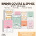 Spotty Boho Binder Covers and Spines: Editable Teacher Printables ...