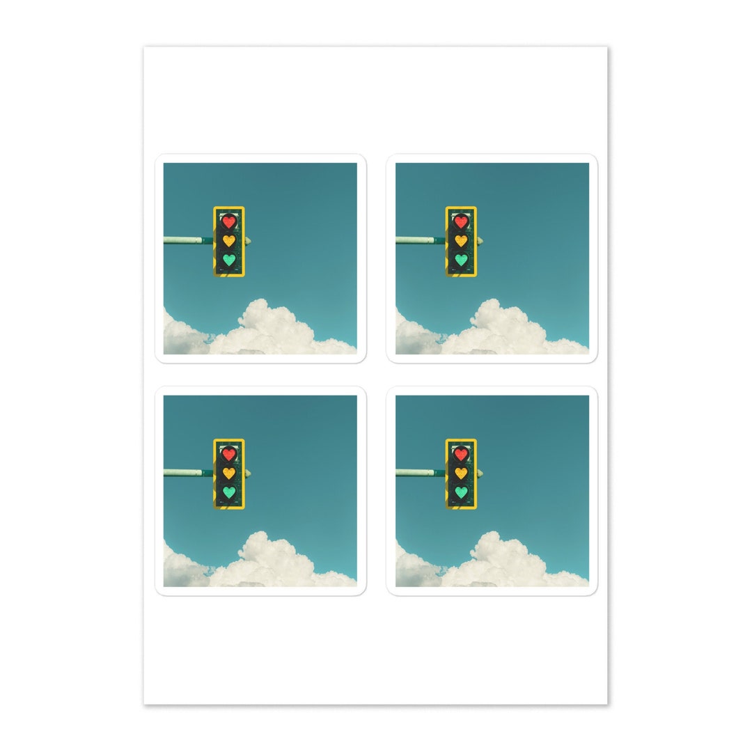 Indie Aesthetic Y2K Heart Traffic Light Nostalgic 90s Vibes for Retro ...