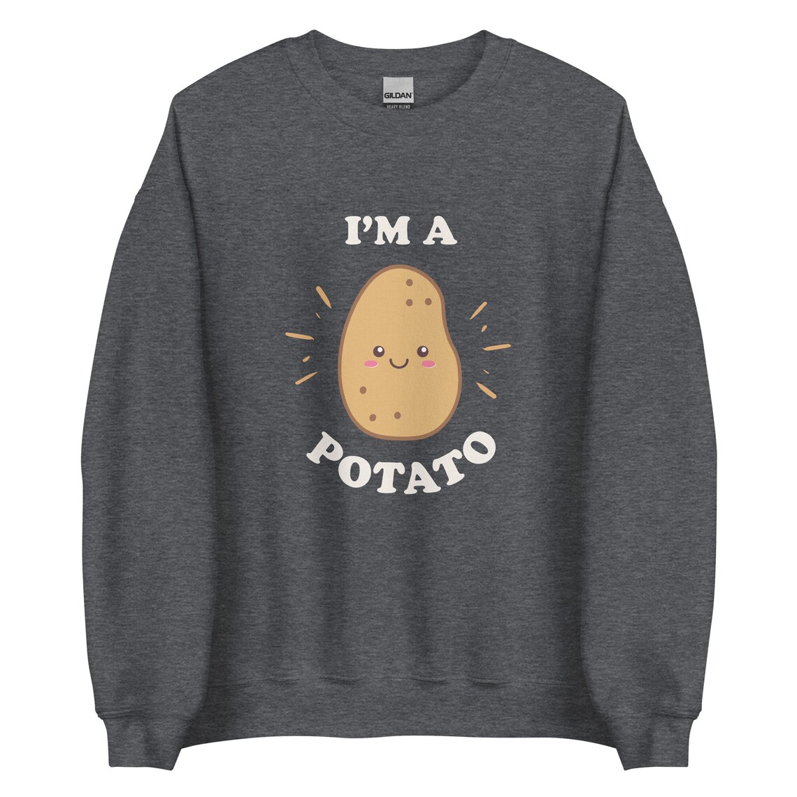 I'm a Potato Meme Lonely Cute Face Funny Greeting - Etsy
