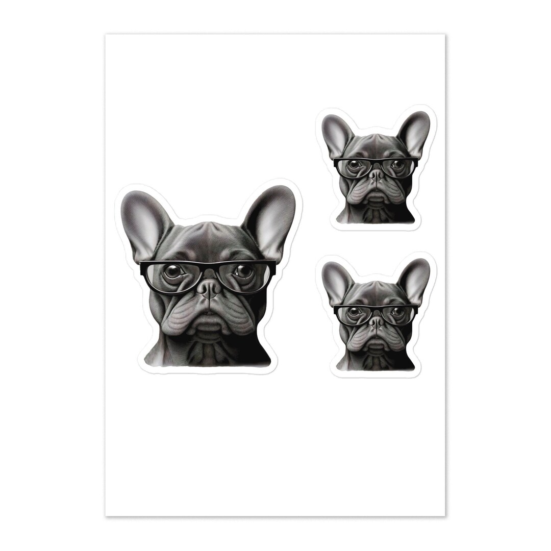 Frenchie Fatherhood Fun Sticker, Gift for French Bulldog Dads Pet ...