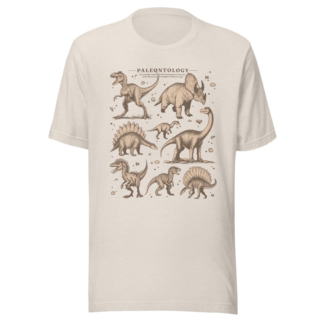 Paleontology Dinosaur Nerdy Biology Teacher Vintage College Student ...
