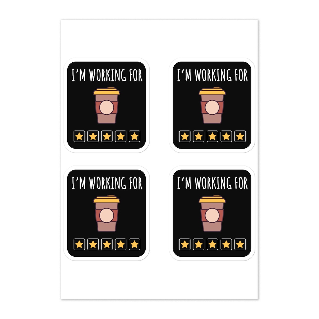 I'm Working for Coffee Token Board Stickers, Cute Token Board ABA, BCBA ...