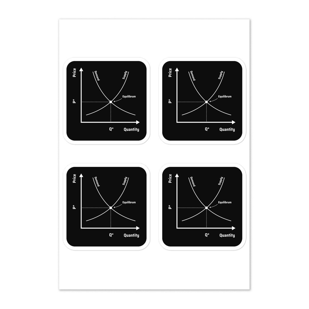 Supply and Demand Stickers for Math and Economics Lovers - Humor to ...