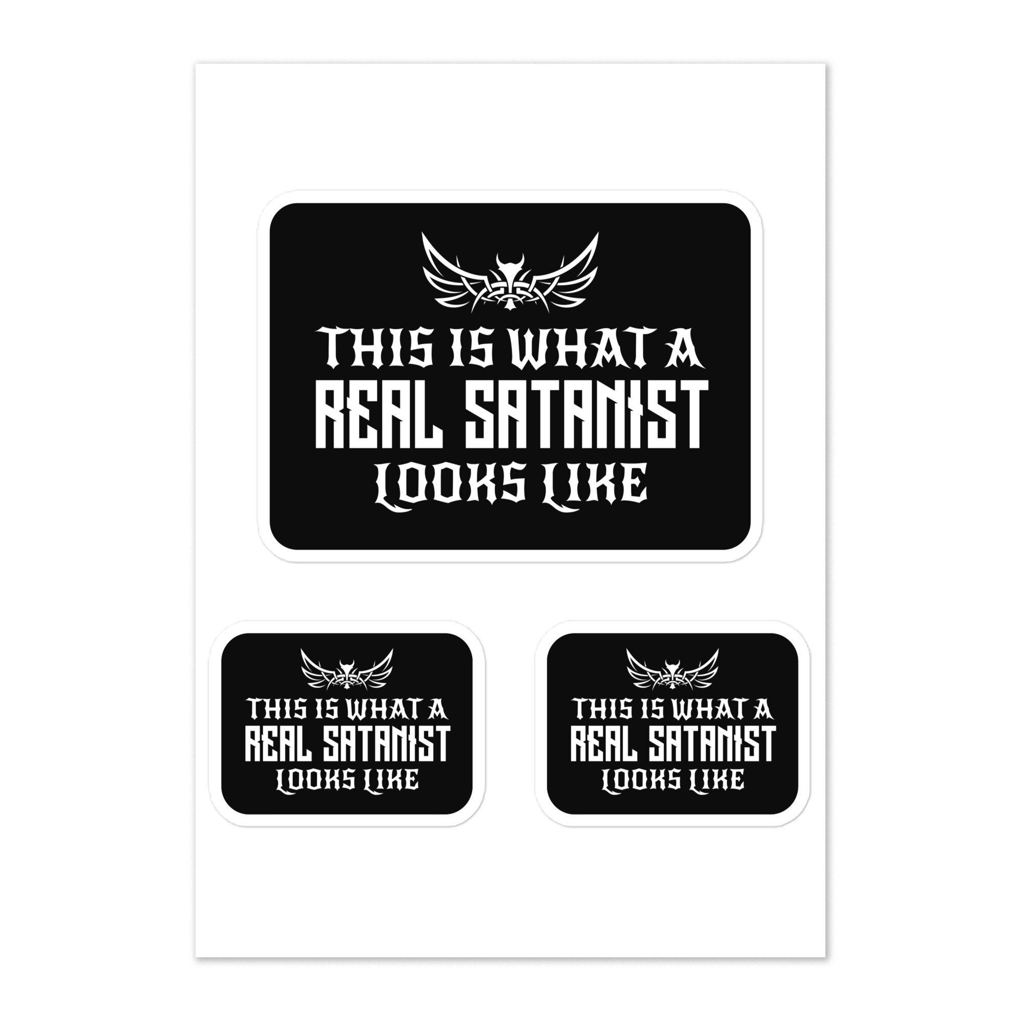 This is What A Real Satanist Looks Like Sticker, Designs for True ...