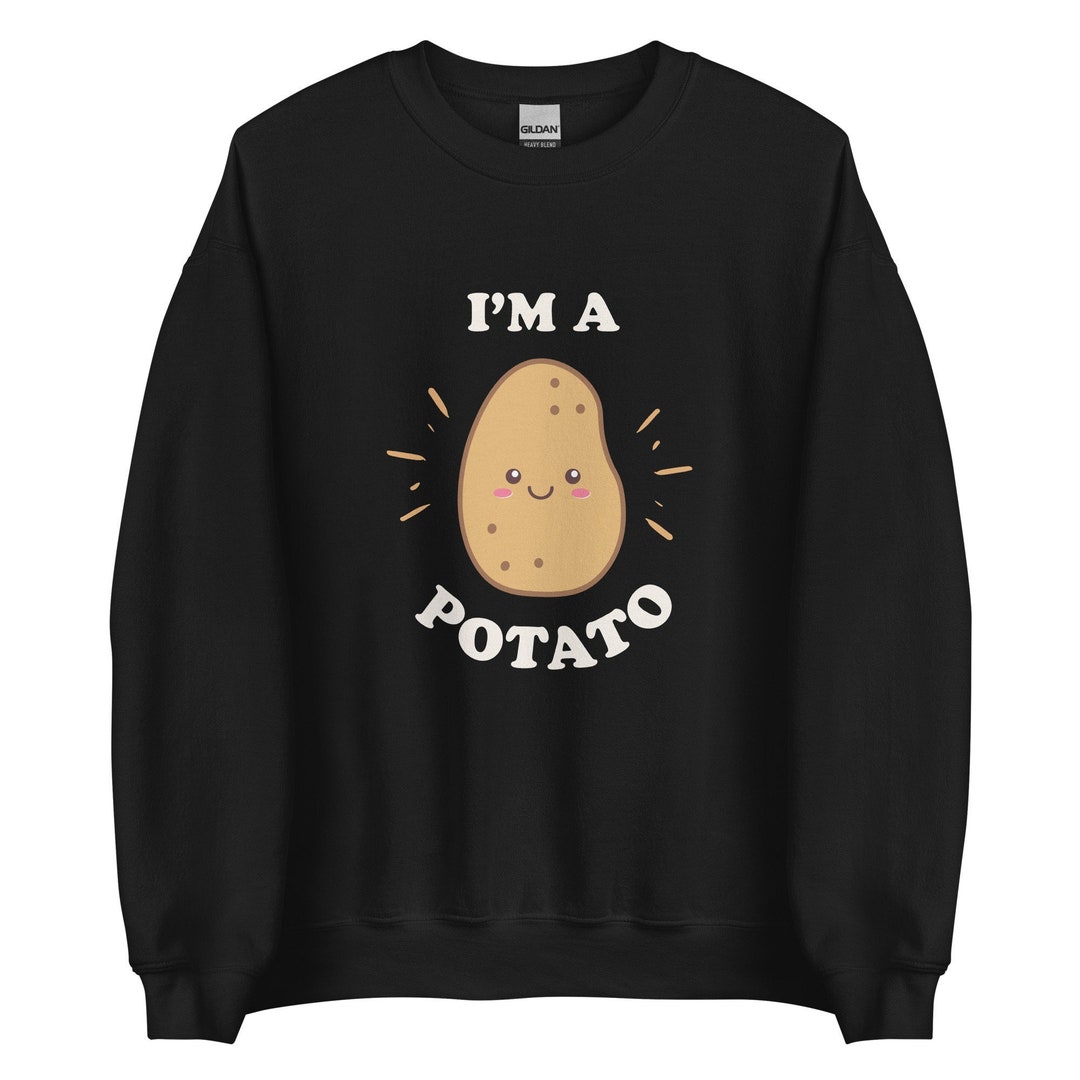 I'm a Potato Meme - Lonely Cute Face - Funny Greeting - Vegetarian ...