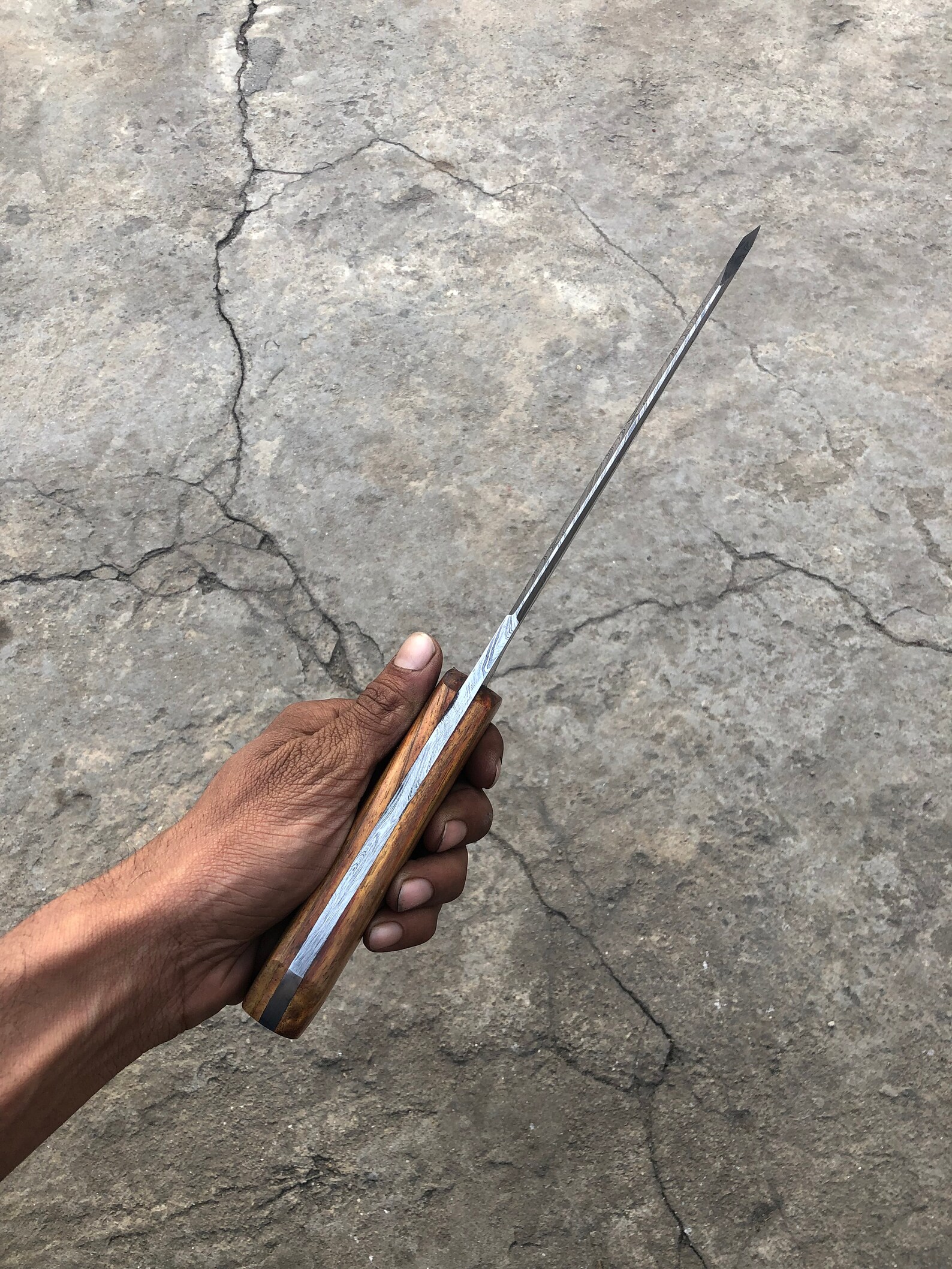 Antiqued Custom Handmade 5160 Spring Steel Viking Medieval Seax Knife ...