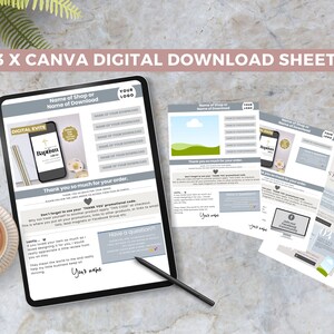 Canva Digital Download Instructions, Etsy Listing Template Digital ...