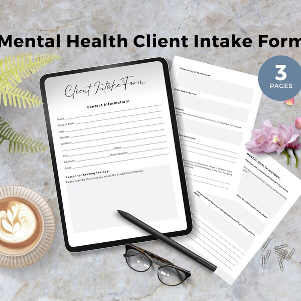 Therapy Mental Health Consent Forms - Etsy