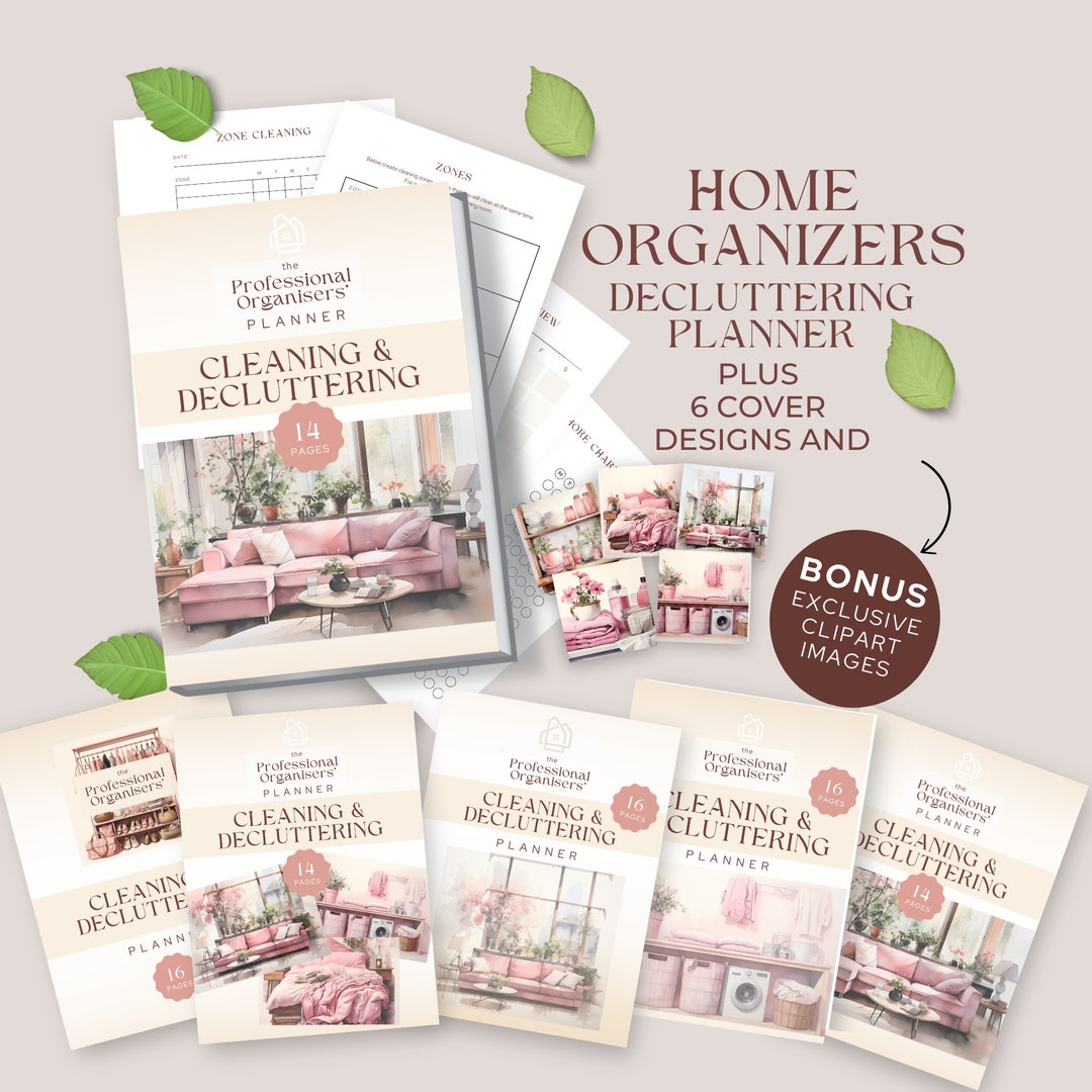 Decluttering and Cleaning Planner for Professional Home Organizer ...