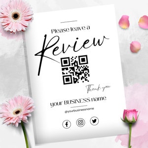 Review Printable QR Codes Business Printables Ask for Review QR Code ...