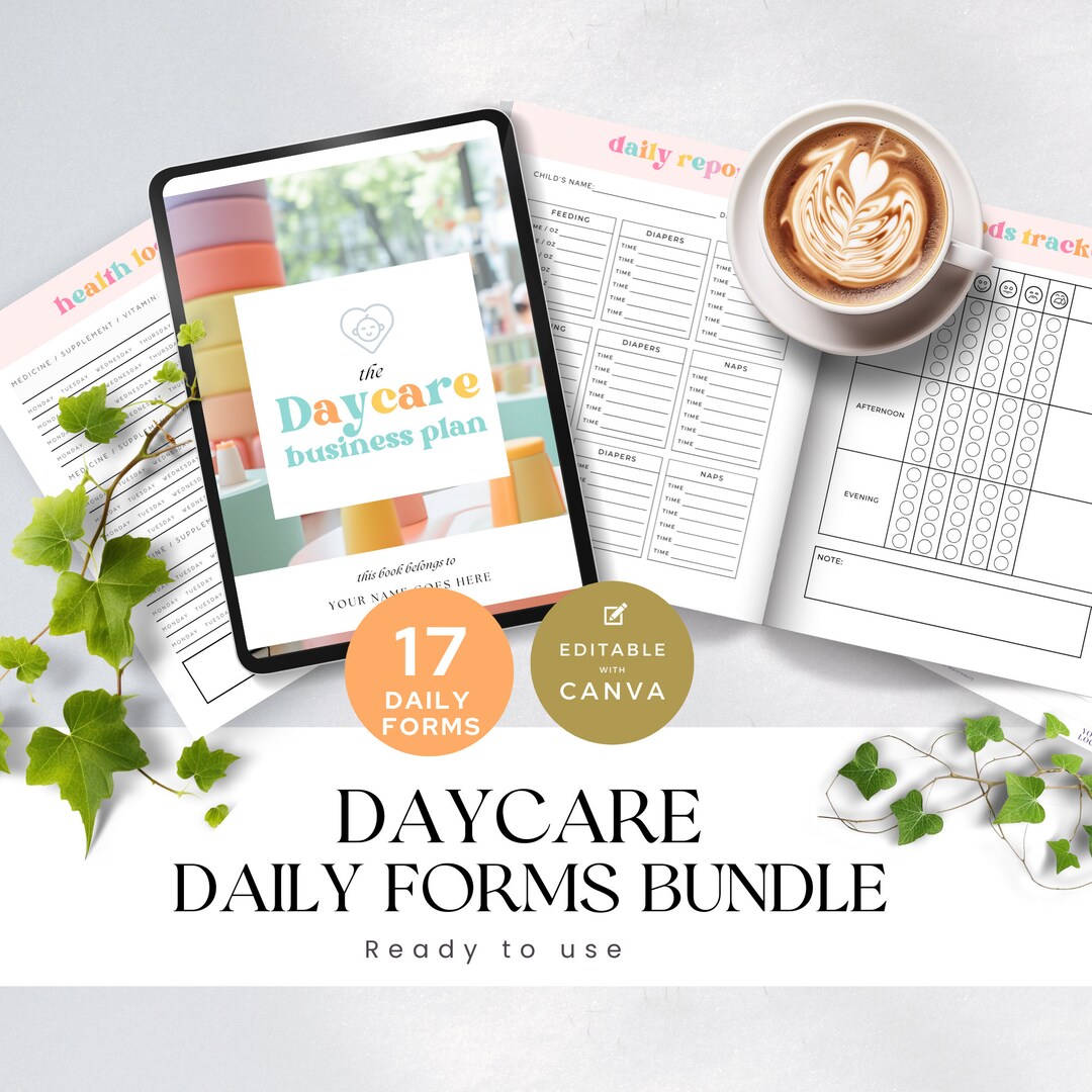 Daycare Forms Bundle, Childcare Provider Starter Kit Printables ...