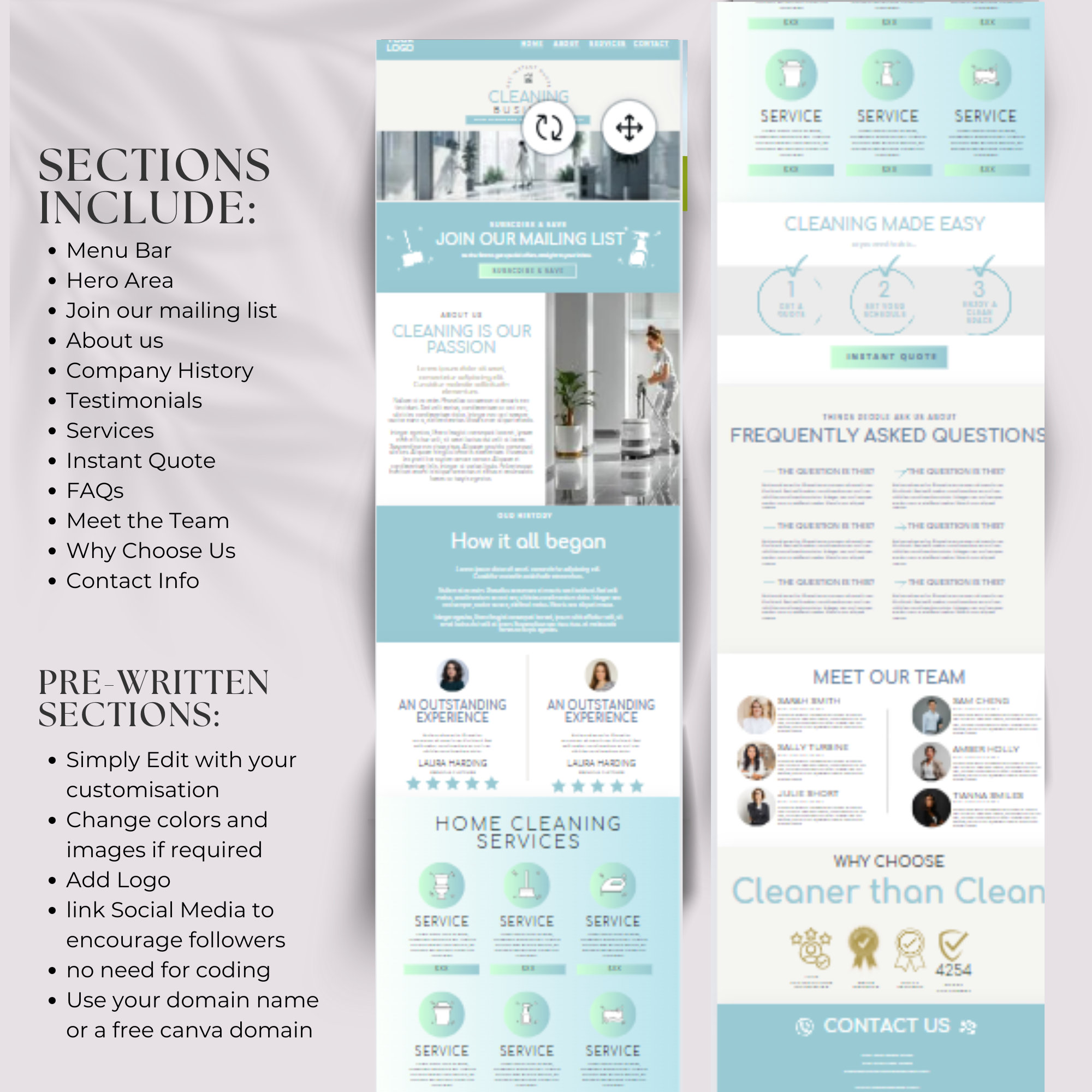 Cleaning Company Website Template, House Cleaner Services, Commercial ...