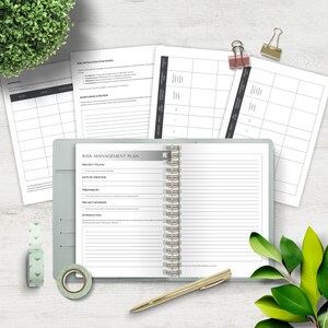 Project Management Risk Assessment Template, Risk Matrix & Log, Risk ...