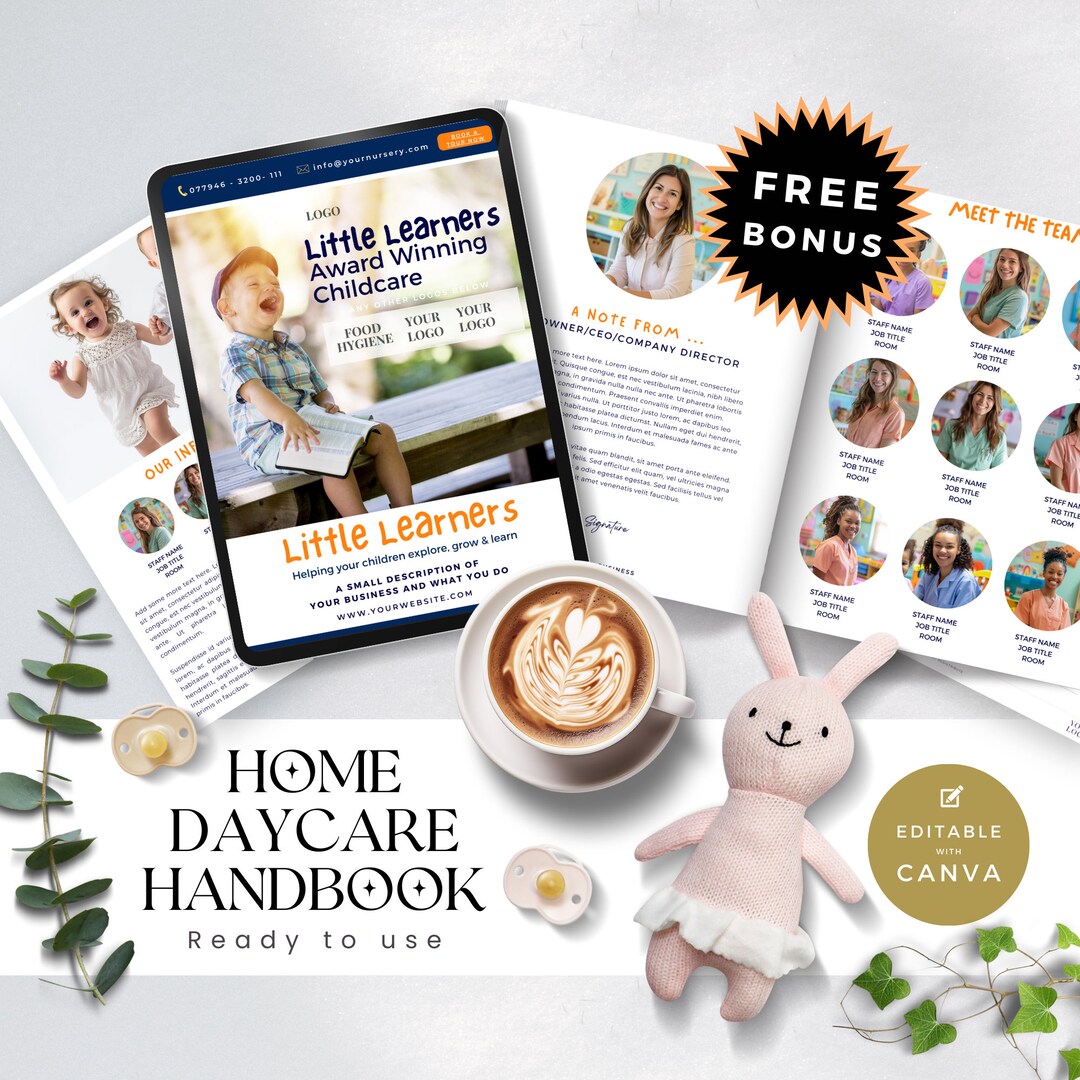 Home Daycare Handbook, Child Care Business, Starting A Day Care, Parent ...
