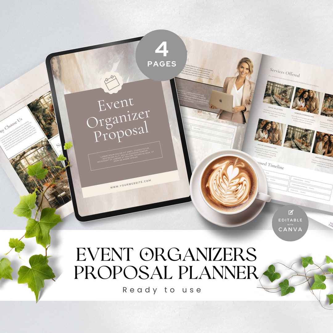 Event Planning Proposal Planner, Events Management Project, Canva ...