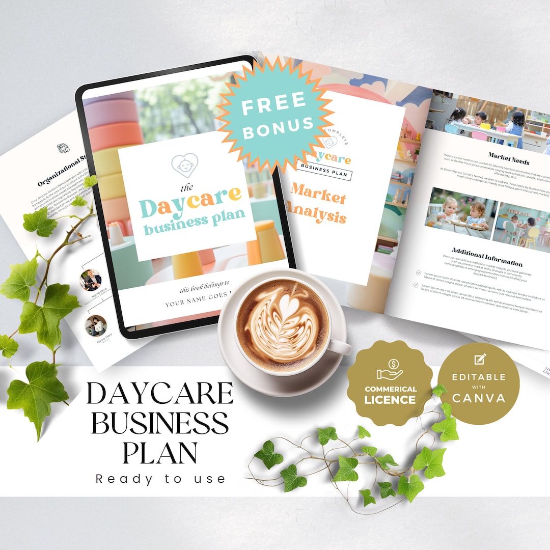 Daycare Business Planner, Home Childcare Printable Plan, Day Care Small ...