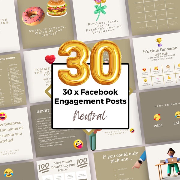 Social Media Social Engagement Post - Etsy