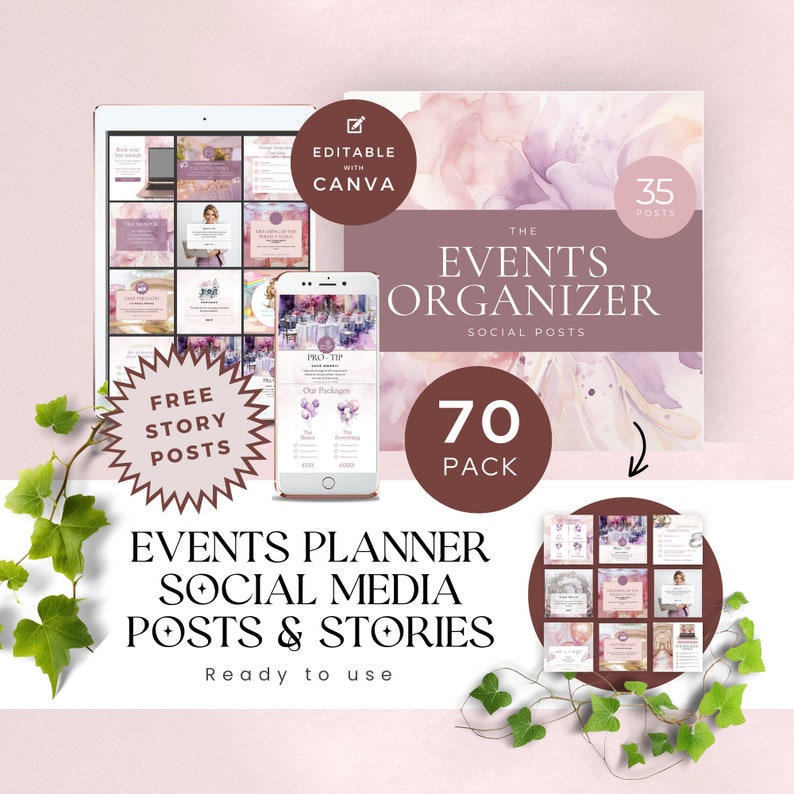 Event Planning Social Media, Events and Parrty Planner Instagram Posts ...