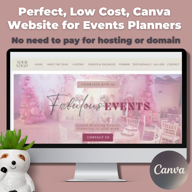 Canva Website Events Planner Also Suitable for Wedding and - Etsy