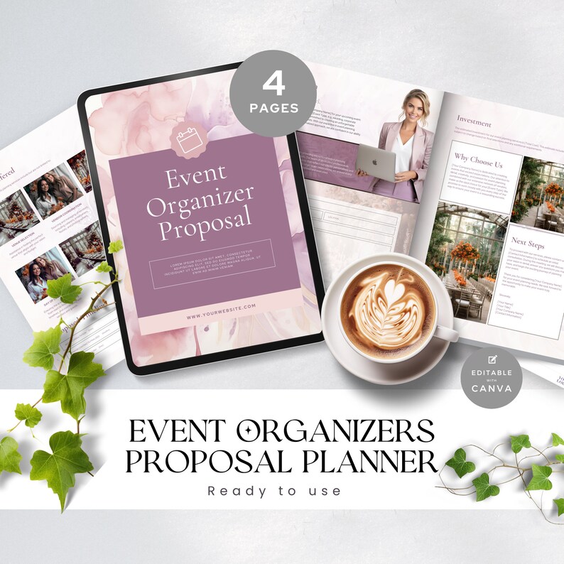 Event Planning Proposal Planner, Events Management Project, Canva ...