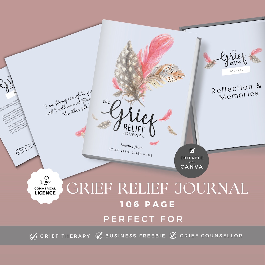 Grief Therapy Worksheets, Coping With Loss Journal, Processing Death ...