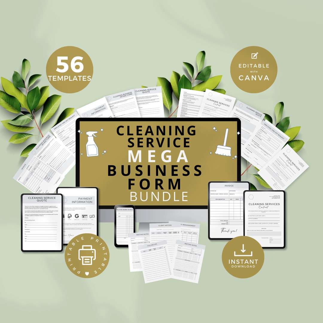 Cleaning Business Forms Templates, Cleaning Service Client Intake Form ...