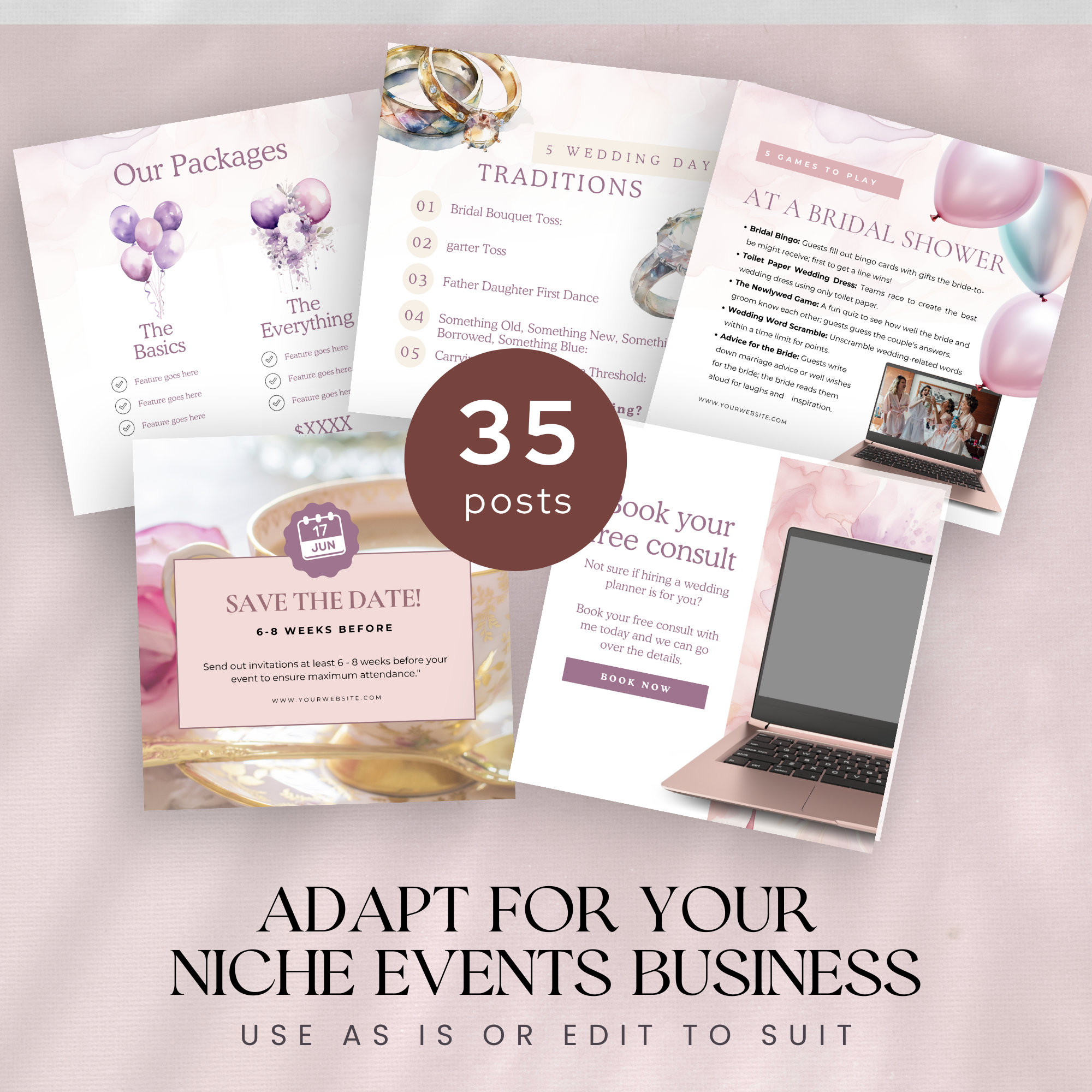 Event Planning Social Media, Events and Parrty Planner Instagram Posts ...
