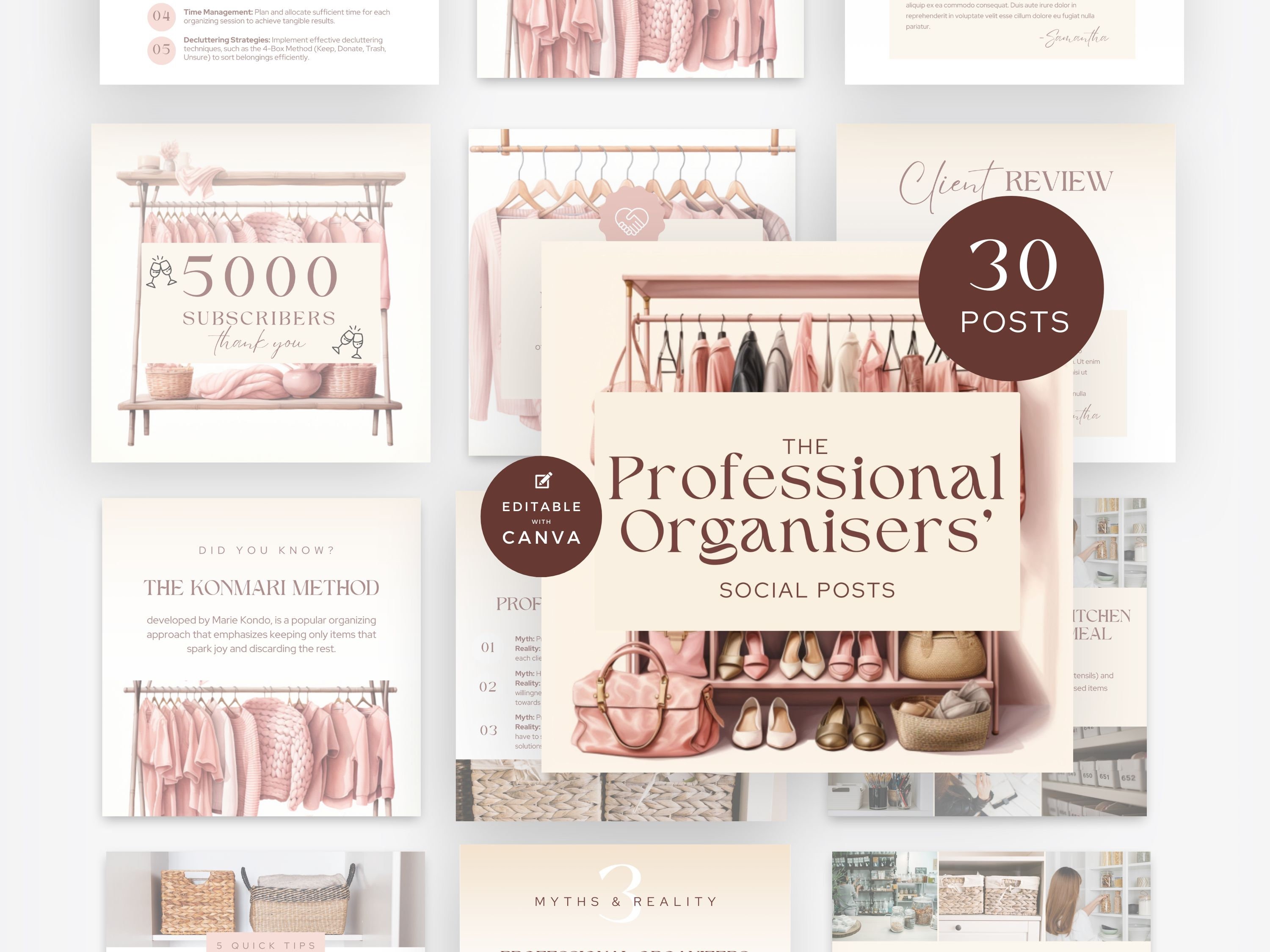 Home Organizing Instagram Post, Home Decor Marketing, Professional ...