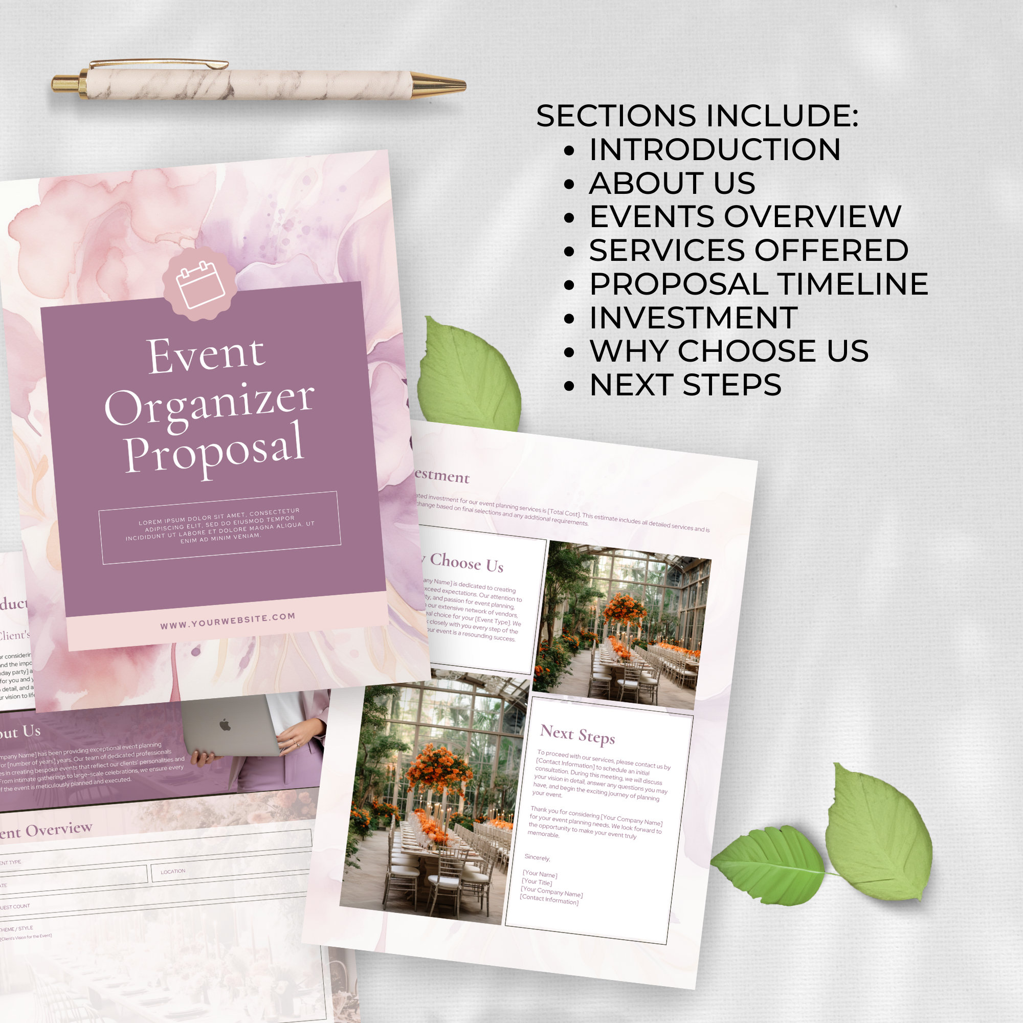 Event Planning Proposal Planner, Events Management Project, Canva ...