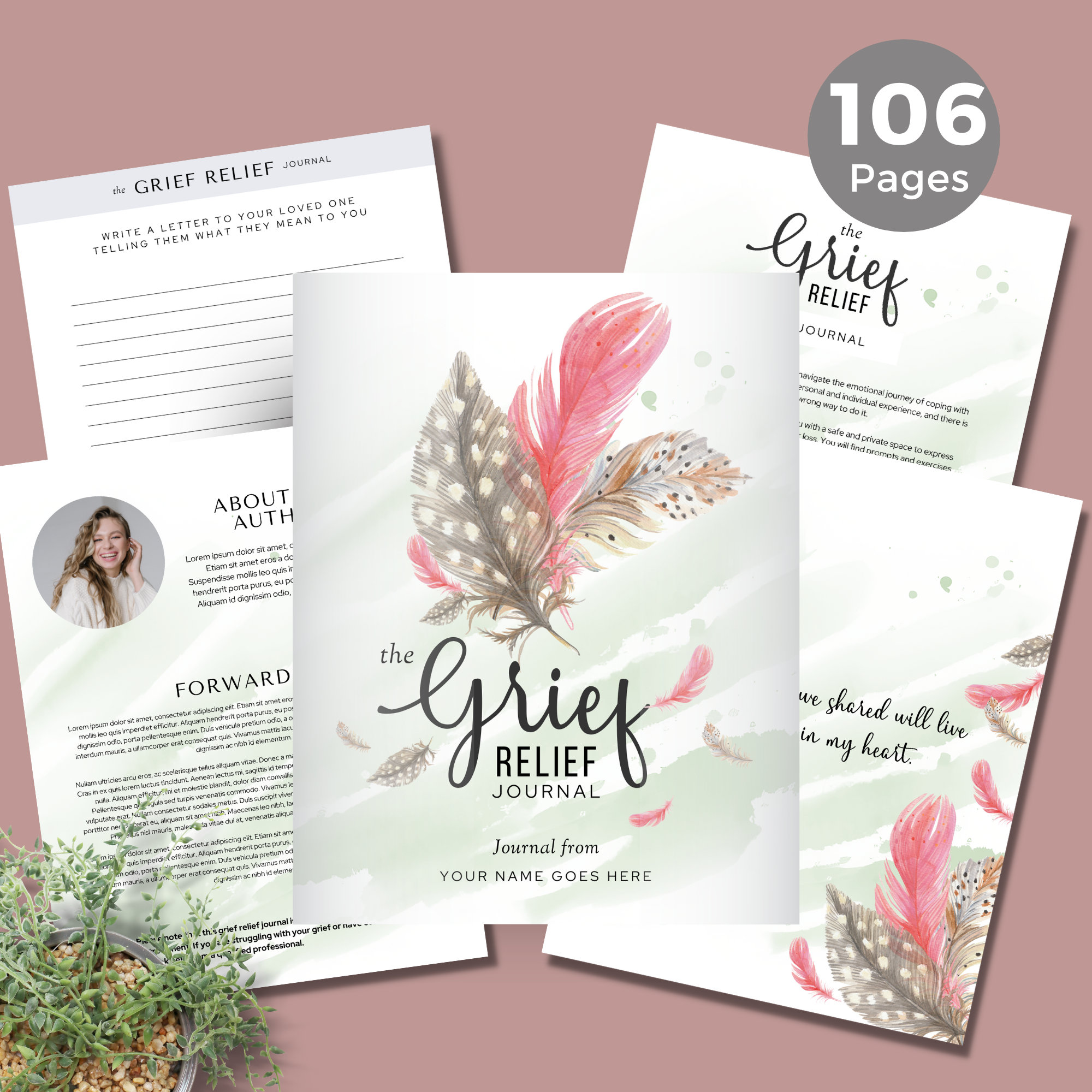 Grief Journal Printable, Prompts for Coping With Grief, Workbook ...