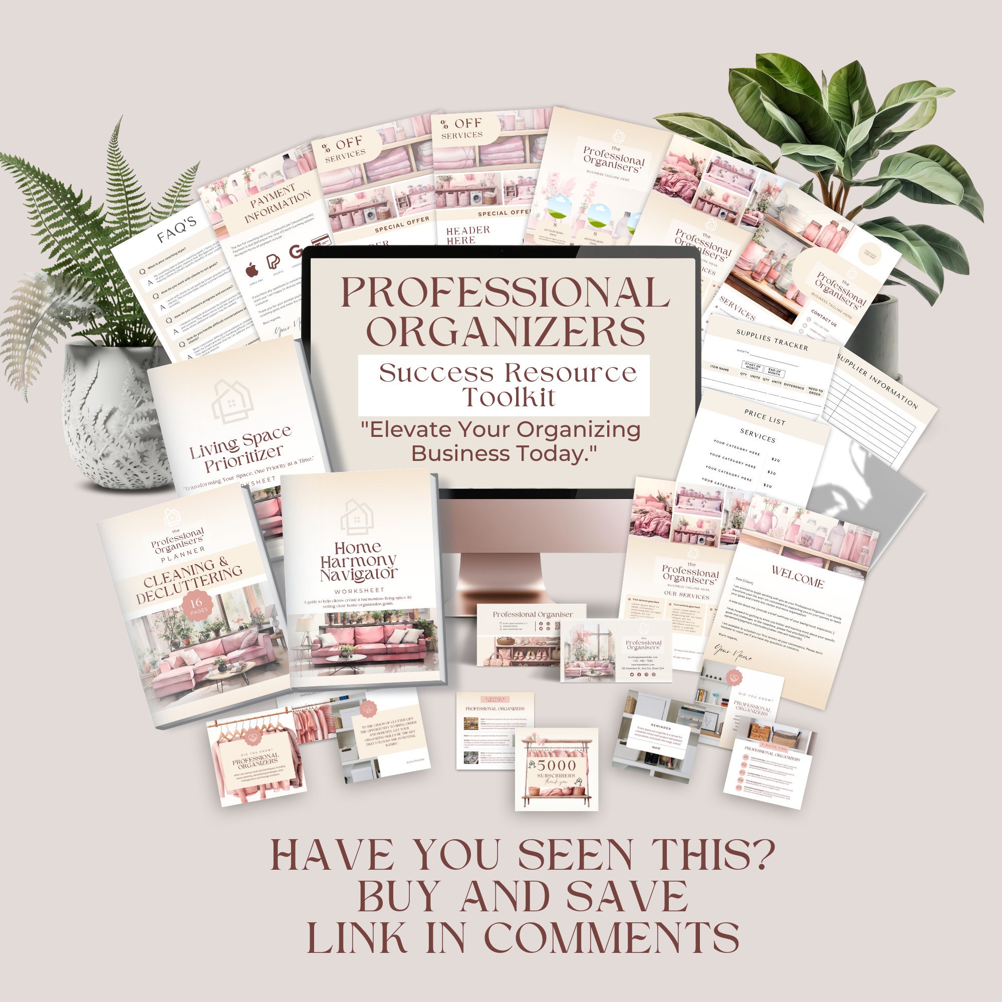 Home Organizer Flyer, Organization Marketing Template for Professional ...