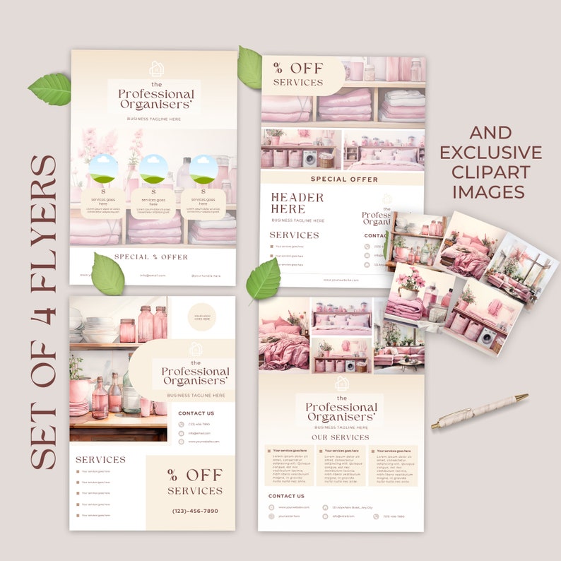 Home Organizer Flyer, Organization Marketing Template for Professional ...