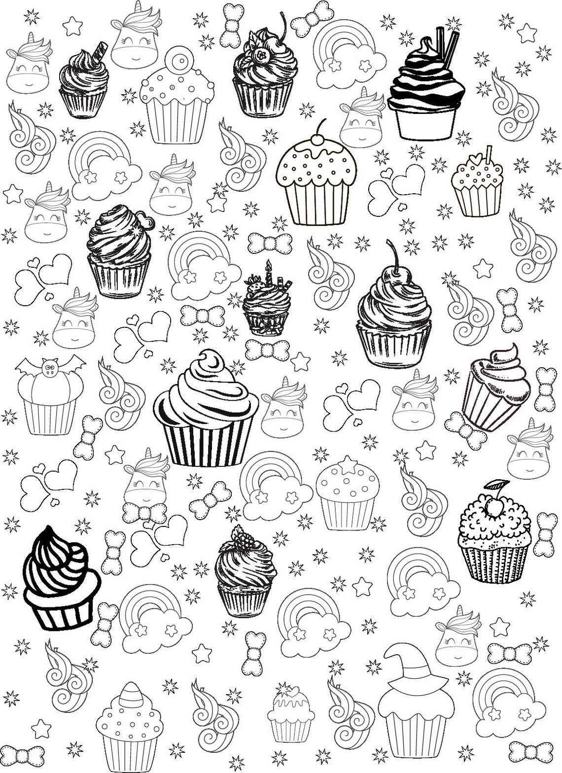 PRINTABLE Doodles Coloring Page Digital Download - Etsy