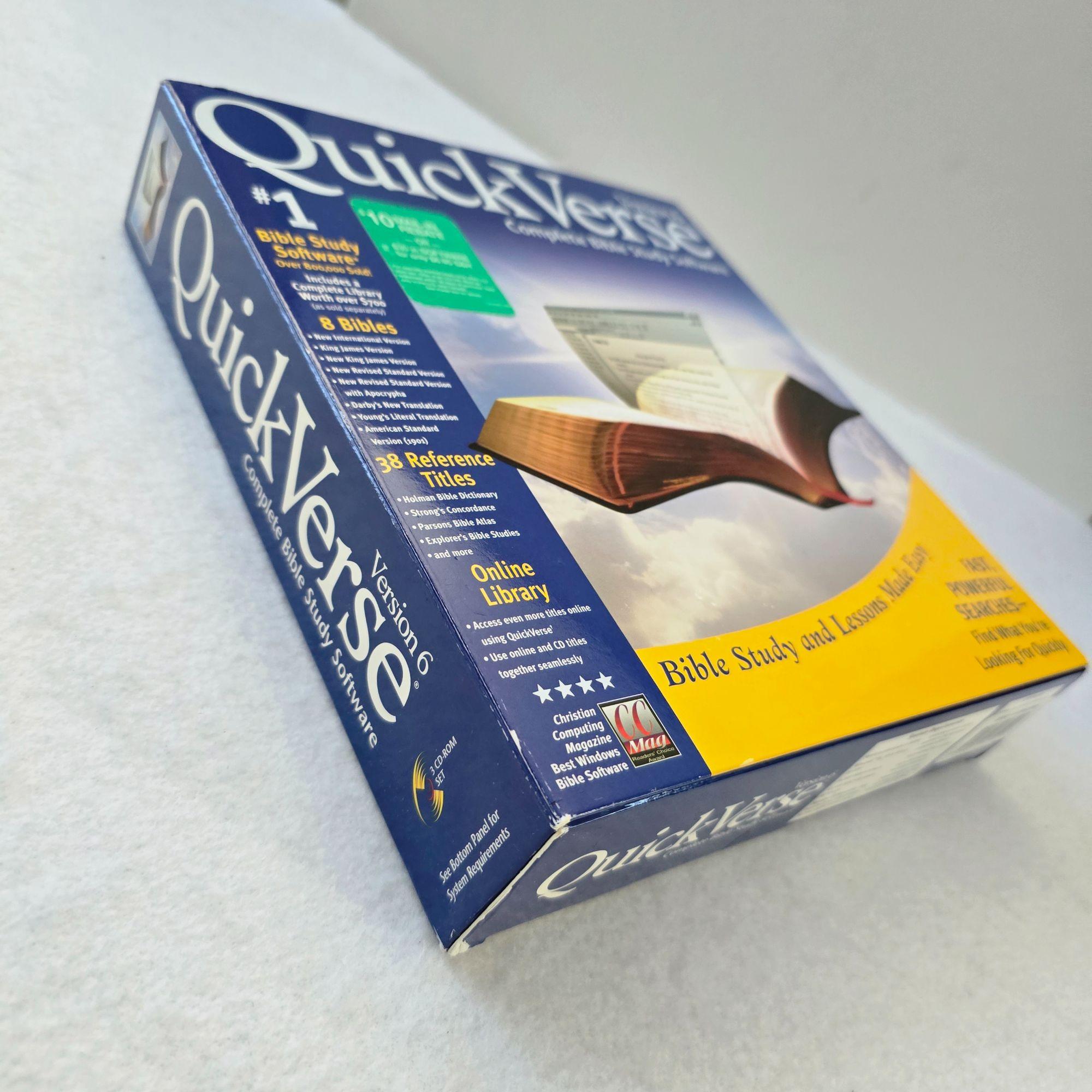 Quickverse 6 Complete Bible Study Software With 8 Bibles & 38 Reference ...