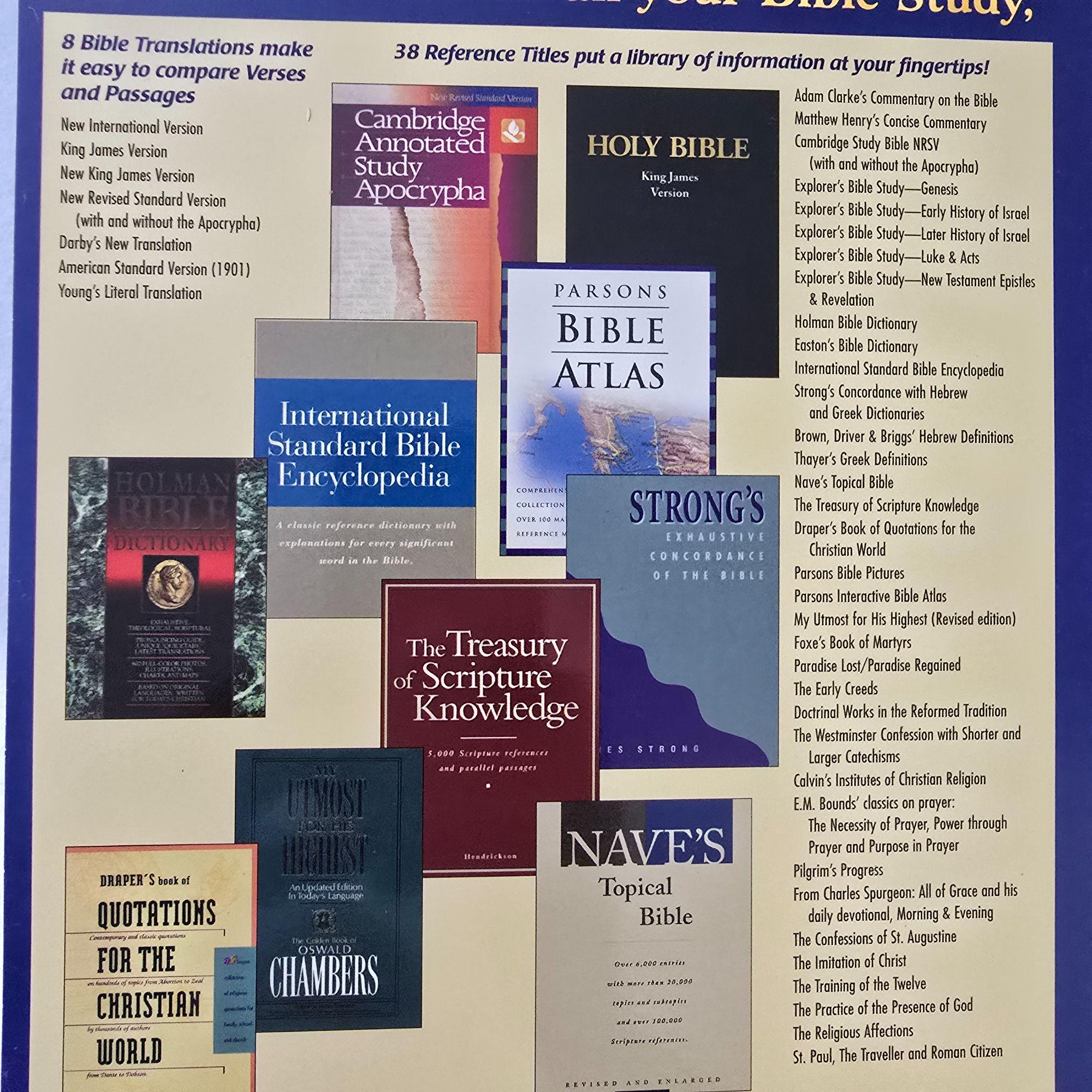 Quickverse 6 Complete Bible Study Software With 8 Bibles & 38 Reference ...