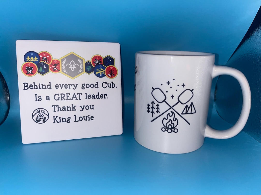 Beavers, Cub and Scout Leader Thank You Ceramic Coaster - Etsy