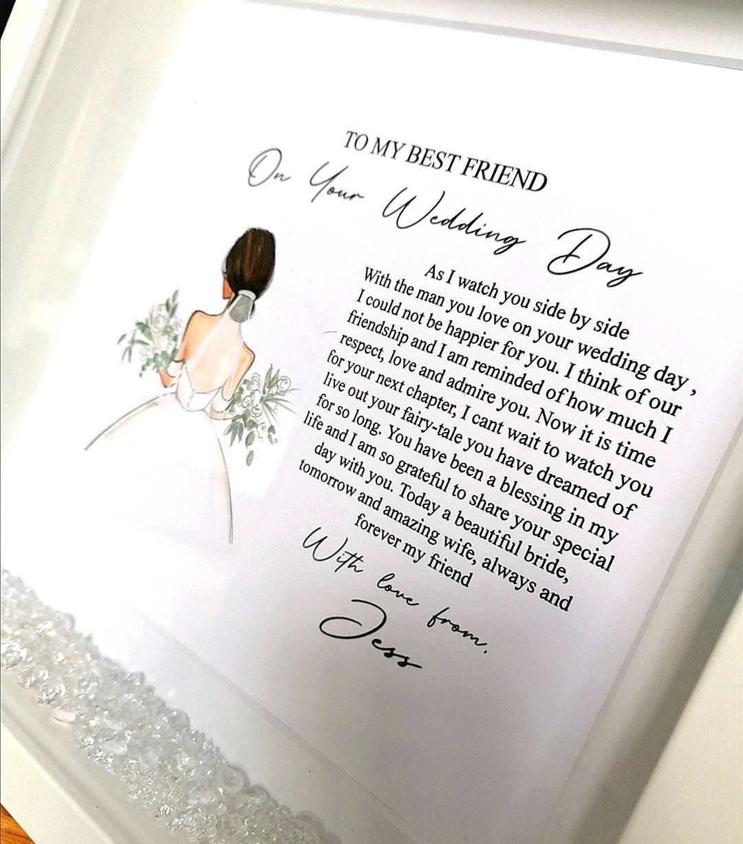 Poem for best friend on her wedding day | Beachweddingtips.com