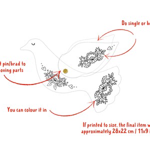 Peace Dove Craft Colouring Activity, Printable Peace Art Sheet for Kids ...