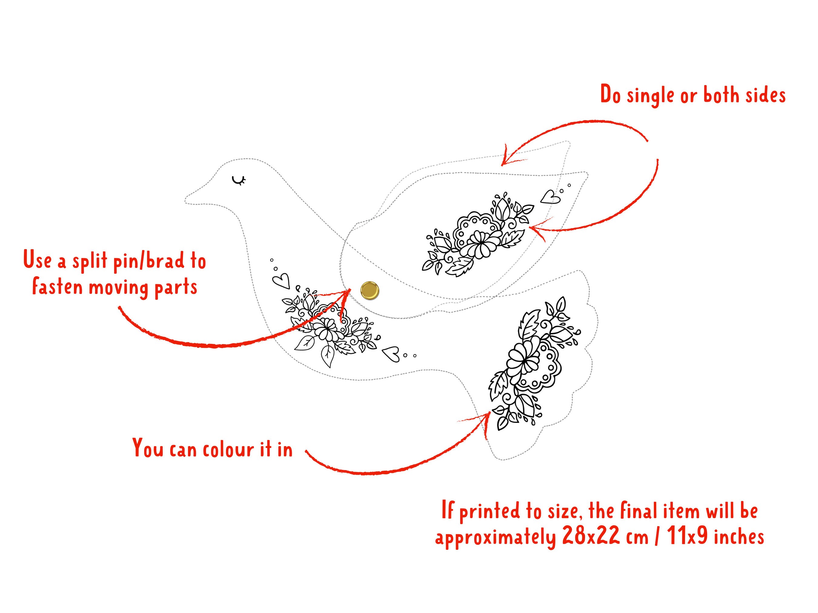 Peace Dove Craft Colouring Activity, Printable Peace Art Sheet for Kids ...