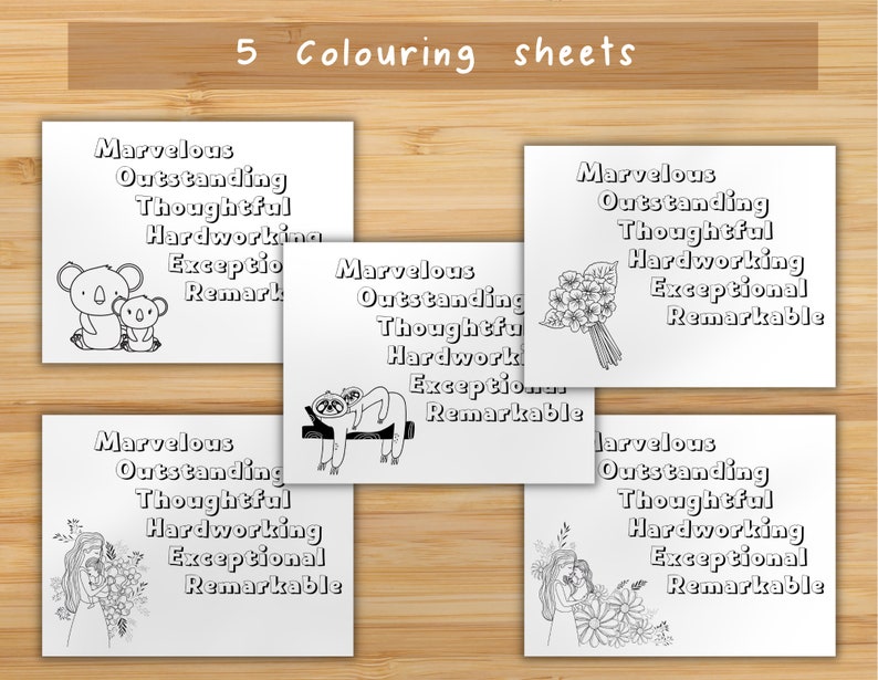 Mothers Day Printable Activity Sheet Bundle, 9 Colouring and Finger ...