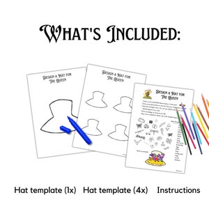 Design a Hat for the Queen! Printable Royal Craft Activity for Kids ...