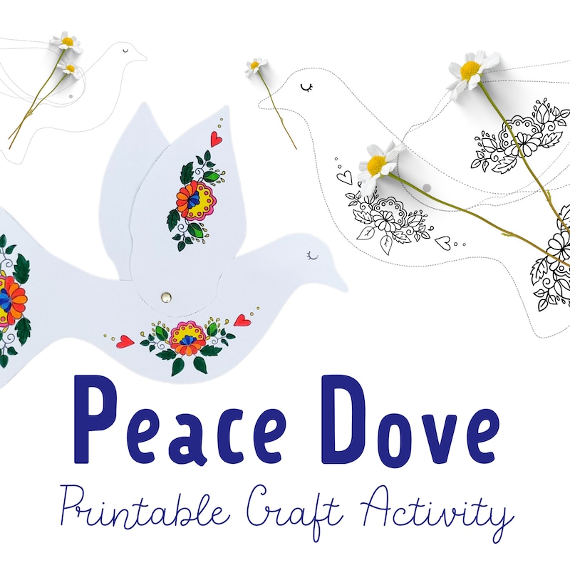 Dove Peace Art - Etsy UK