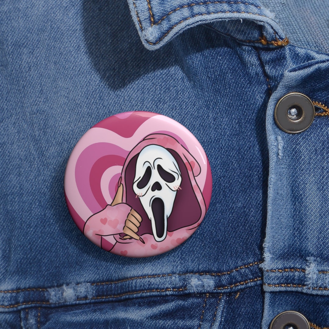 Scream Ghostface Pin Buttons - Etsy