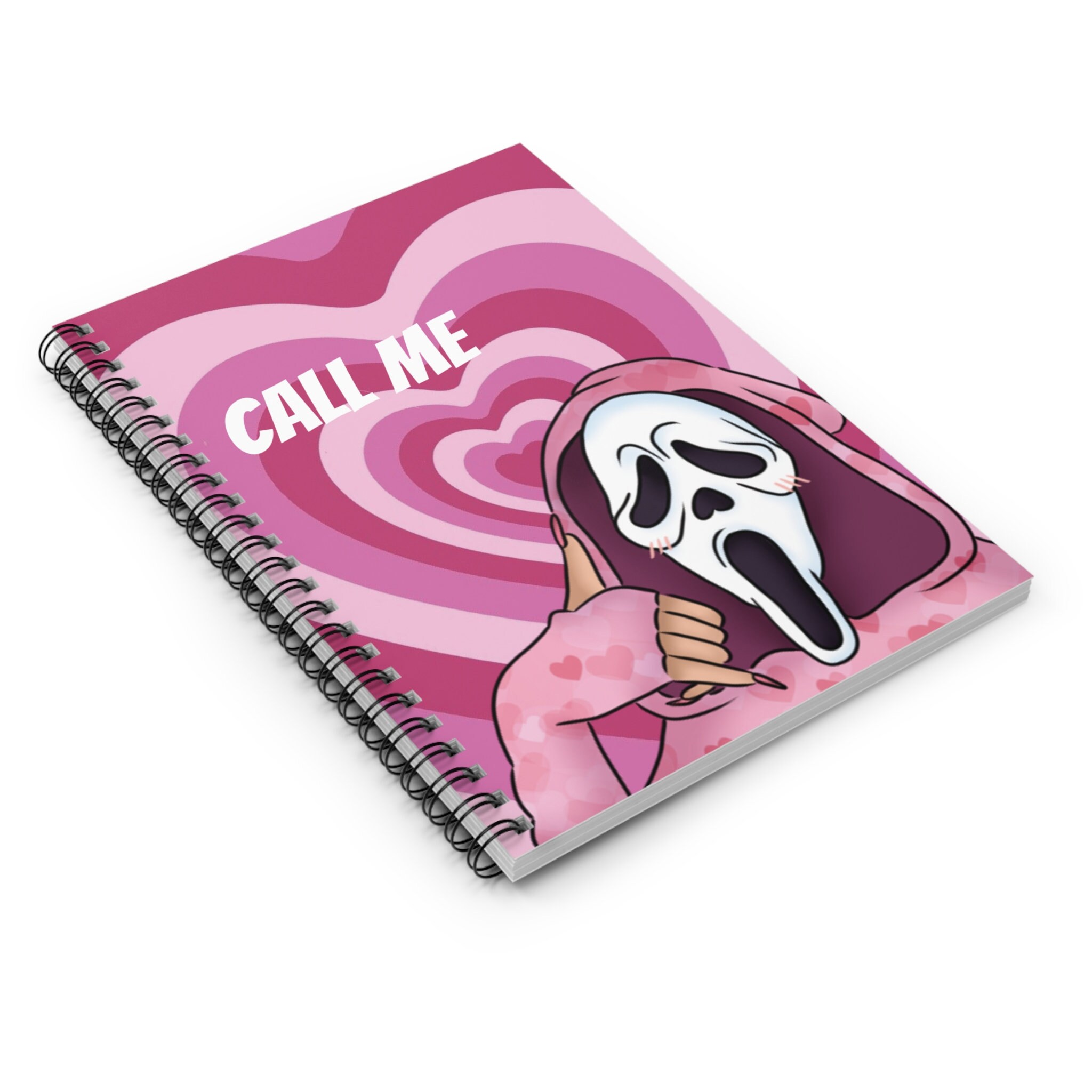 Scream Ghostface Spiral Notebook Ruled Line - Etsy