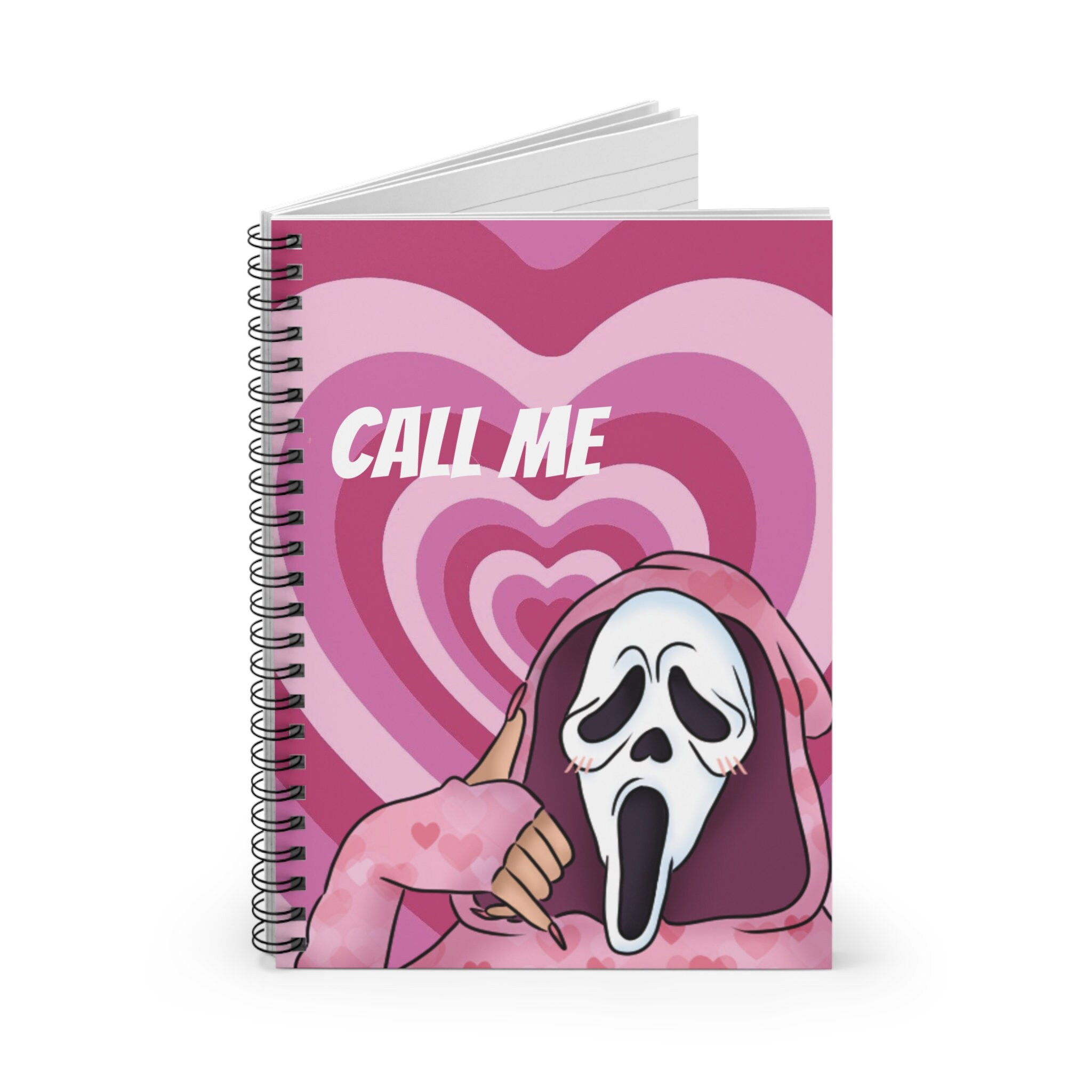Scream Ghostface Spiral Notebook Ruled Line - Etsy