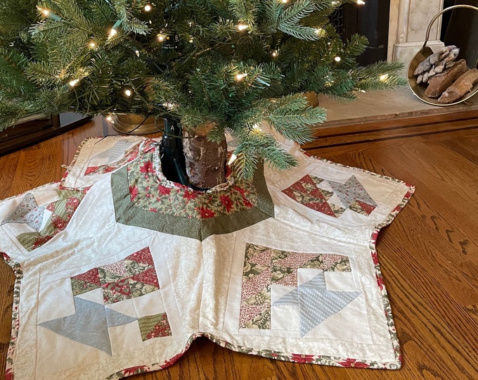 DIGITAL PATTERN: Yarmouth Star Quilted Christmas Tree Skirt - Etsy