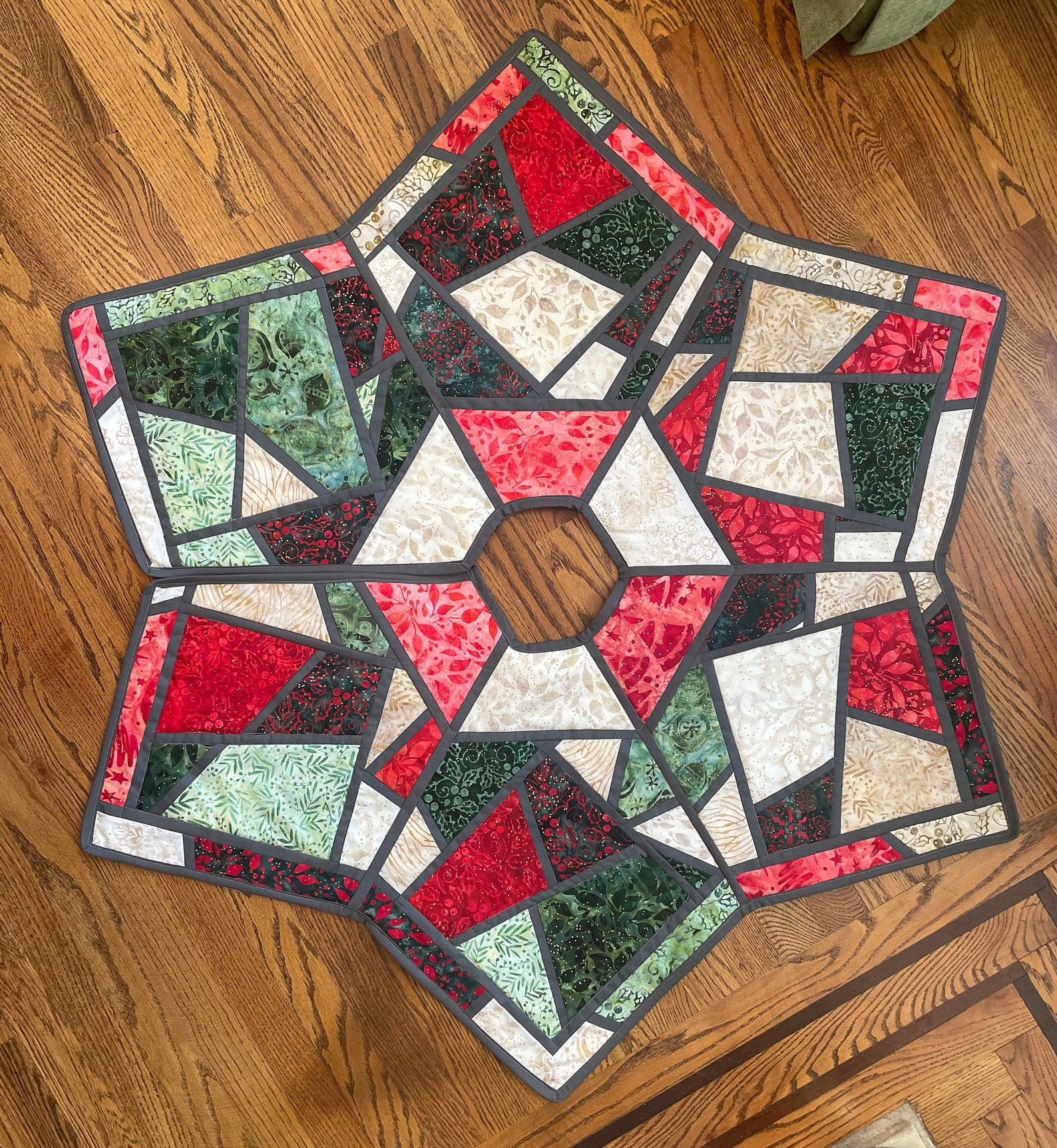 DIGITAL PATTERN: St. Bartholomew's Star Quilted Christmas Tree Skirt - Etsy